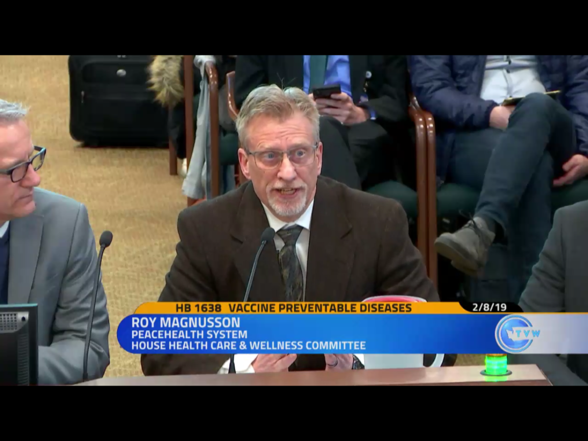 PeaceHealth's Roy Magnusson, MD, testifies to promote vaccines for ...